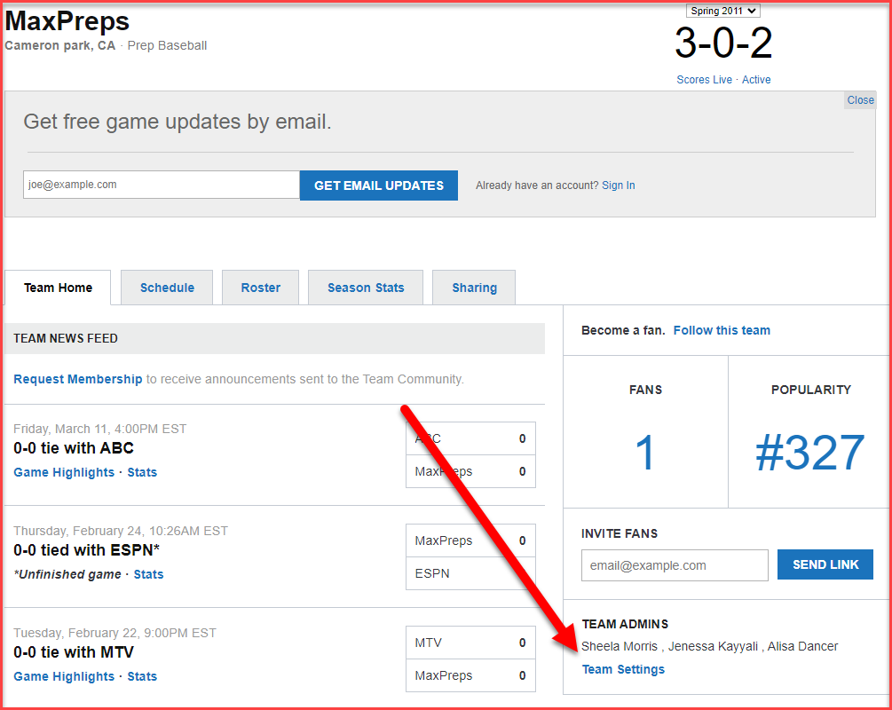 MaxPreps & GameChanger Data Sync – MaxPreps Support