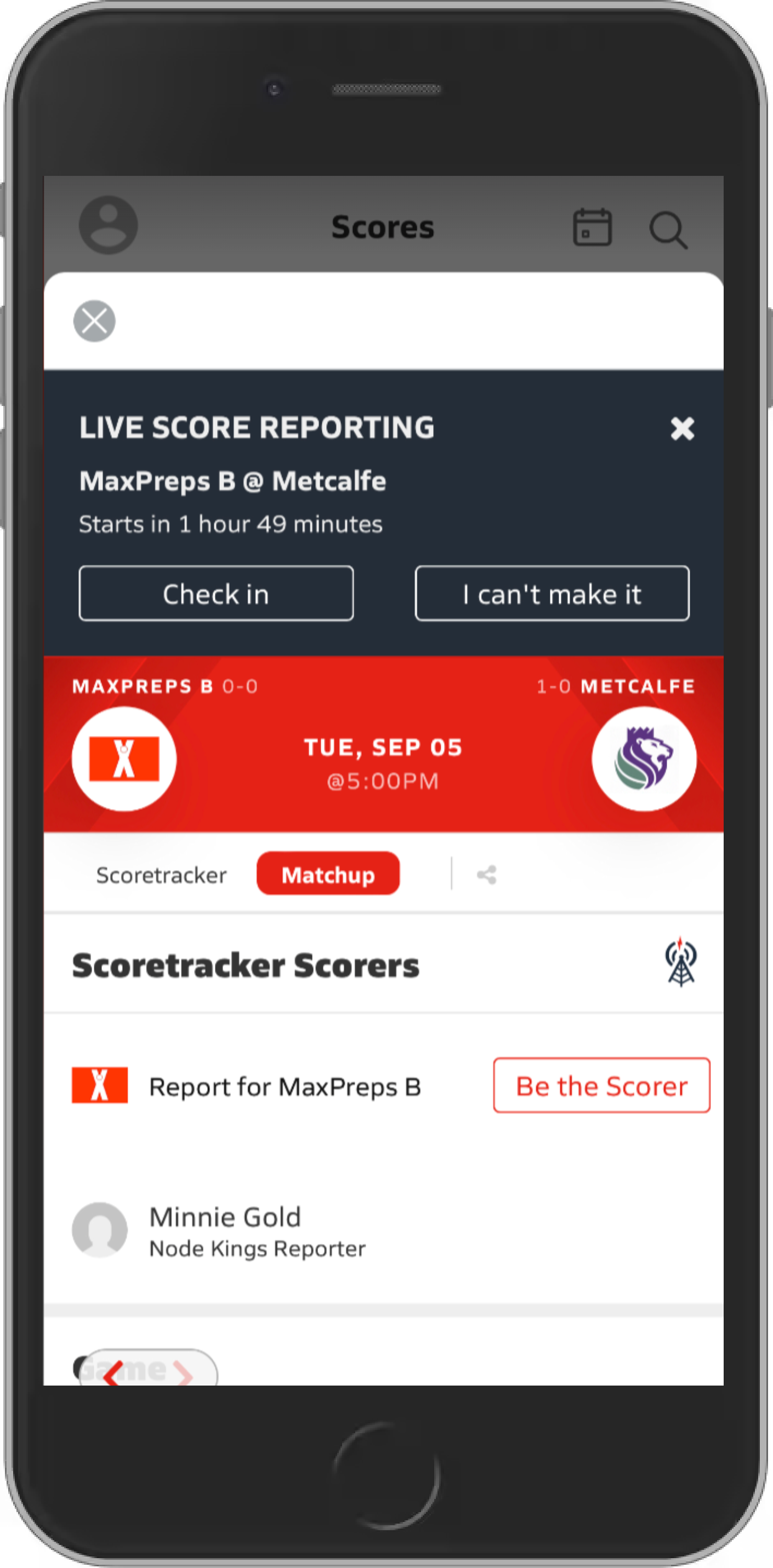 Live Scoring – MaxPreps Support