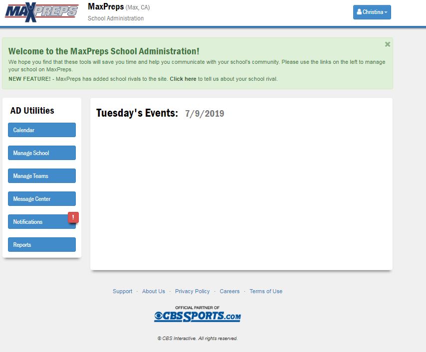 How to login to your Coach/AD Admin Accounts – MaxPreps Support