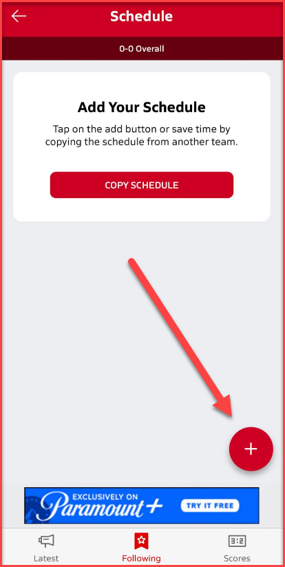 Schedule Management for Team Admins – MaxPreps Support